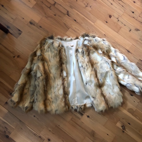 Michael Kors | Jackets & Coats | Michael Kors Faux Rabbit Fur Coat ...